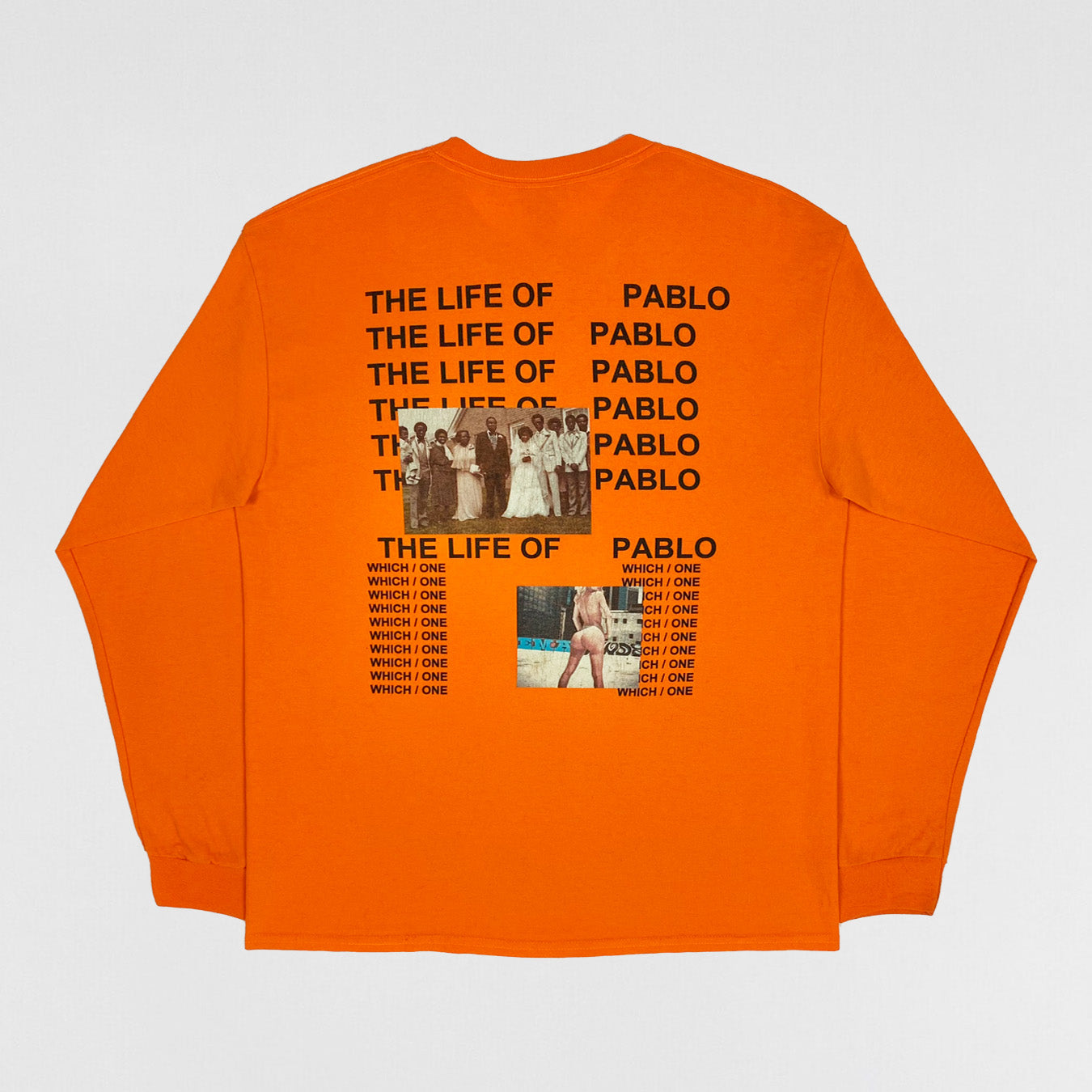 The Life of Pablo 2016 ‘Album Cover’ Long Sleeve In Orange | Paris Saint